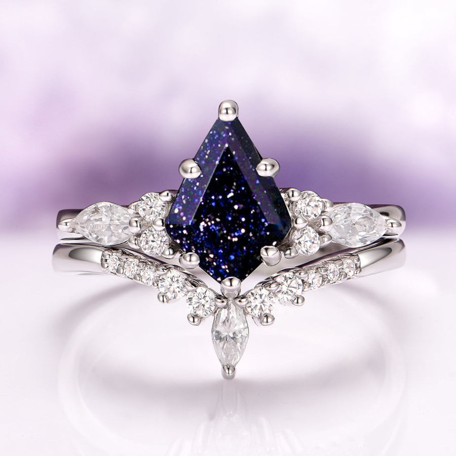 Skye Kite® Starry Night Couples Ring – Aquamarise