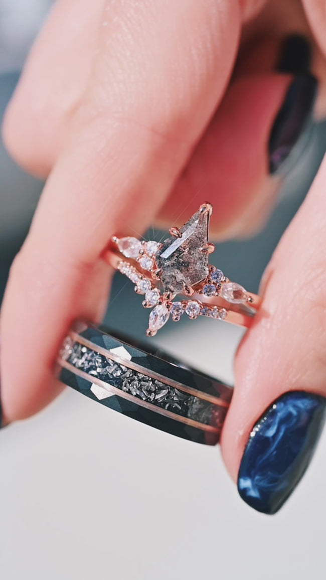 Skye Kite® Galaxy Salt & Pepper (Herkimer) Diamond & Meteorite Couples ...